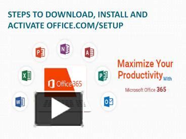 PPT How To Download Install And Activate Office Product Key On Windows Office Com Setup