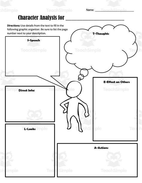 Character Analysis Worksheets Worksheets Worksheet Hero