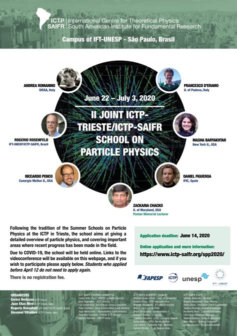 Ictp Saifr Ii Joint Ictp Trieste Ictp Saifr School On Particle Physics