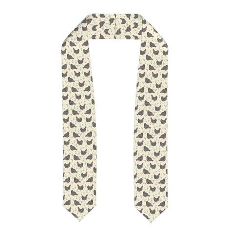 Kdxio Chickens And Flowers Graduation Stole Class Graduation Sash