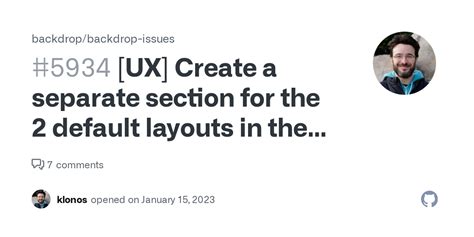 Ux Create A Separate Section For The 2 Default Layouts In The Layout Management Page · Issue