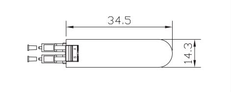 Single Mode 9 125 LC Fiber Loopback Cable