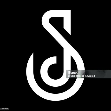 최소한의 Sj 로고 고급 배경에 Js 편지의 아이콘입니다 Sj 모노그램 이니셜을 기반으로 한 로고 아이디어 전문적인 다양한 문자