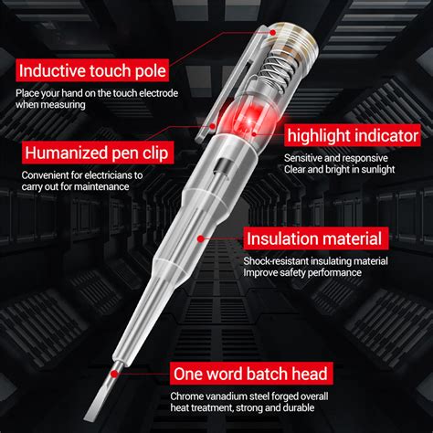 B09 B12 Voltmeter Ammeter Digital Electric Tester Inductive Electric Screwdriver Probe With