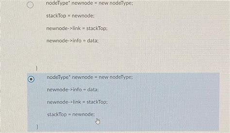 Solved Given The Following Definition Of A Node And The