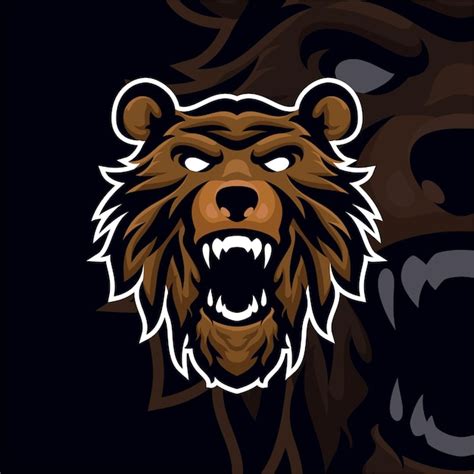 Premium Vector Bear Masscot Logo Esport Premium Vector