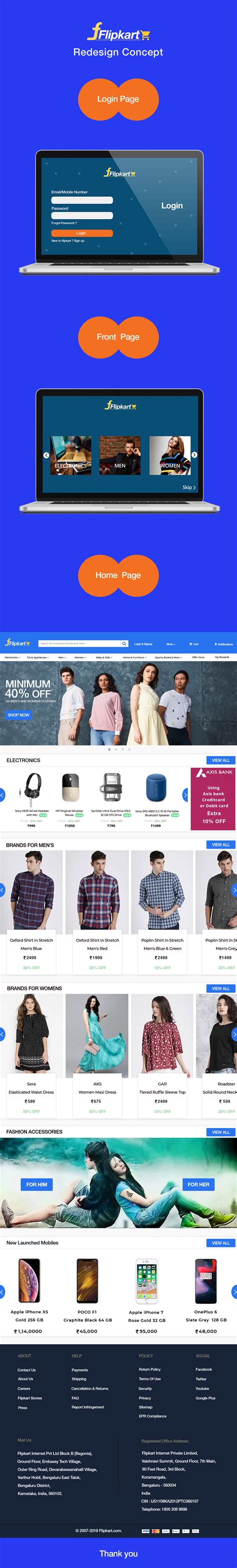 Flipkart Redesign Concept Behance