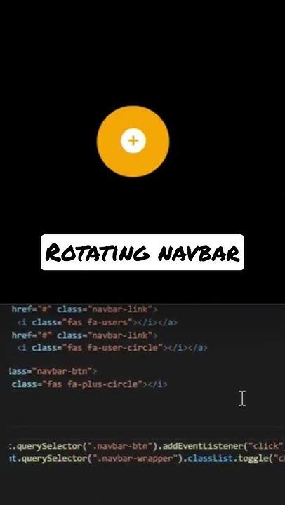 How To Make Rotating Navbar Html Css Javascript Youtube