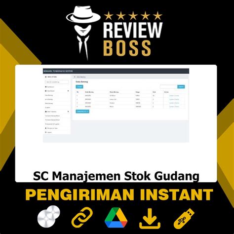 Jual Source Code Program Management Stock Gudang Inventory Stok Produk