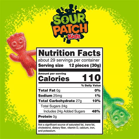 Sour Patch Nutrition Facts F
