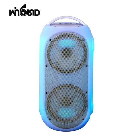 Bluetooth Portable LED Flashing Light Rechargeable Battery Speaker