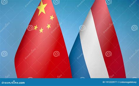 中荷两旗 库存例证 插画 包括有 冲突 协议 独立 爱国 中国 山顶 竞争 联盟 国际 191222977