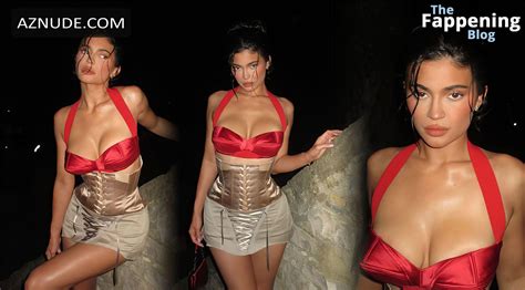 Kylie Jenner Sizzles In Sexy Red Top Photoshoot Aznude