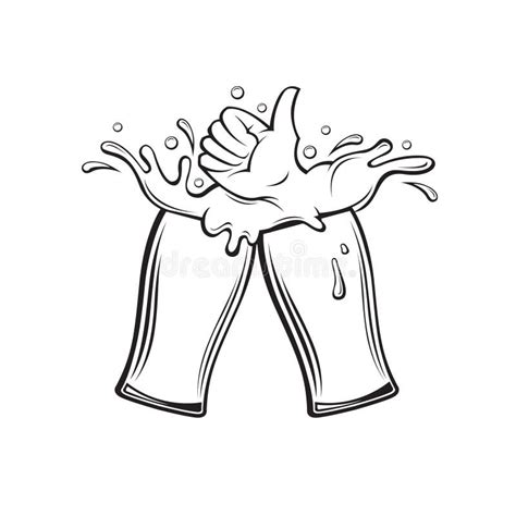 Image Of Beer Glasses Stock Vector Illustration Of Foam 98282380