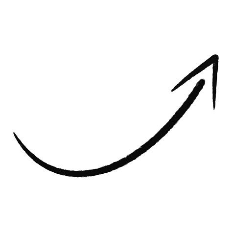 Hand Drawn Curve Arrow Vector Diagram Arrow Curve Arrow Hand Drawn Arrow Png And Vector With