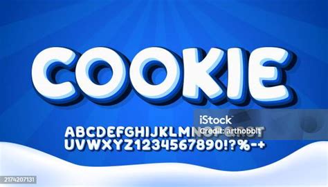 쿠키 글꼴 세트 컬렉션 문자 및 숫자 기호 벡터 일러스트 레이 션 0명에 대한 스톡 벡터 아트 및 기타 이미지 0명 3차원 형태 개념 Istock