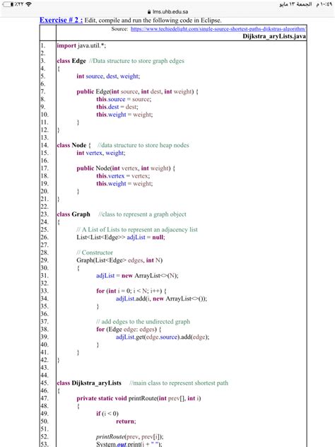 solved write a java program for dijkstra s algorithm for