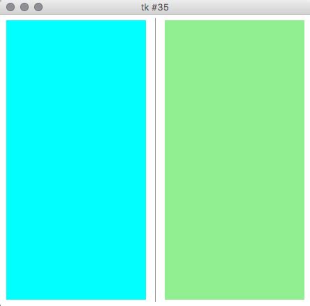Python How To Insert A Separator Frame Between Two Other Frames Stack Overflow