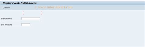 Mc66 Sap Tcode Display Event