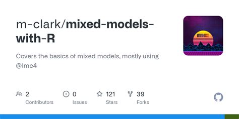 Github M Clarkmixed Models With R Covers The Basics Of Mixed Models Mostly Using Lme4