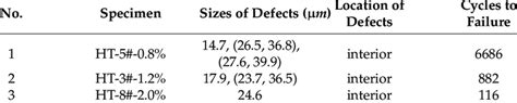 The Observed Defects In Fracture Surface Of Lcf Samples Download