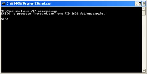 Como encerrar um programa do Windows pelo prompt de comando Iteração