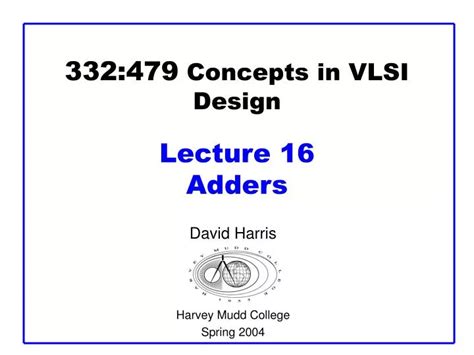 ppt 332 479 concepts in vlsi design lecture 16 adders powerpoint presentation id 144508