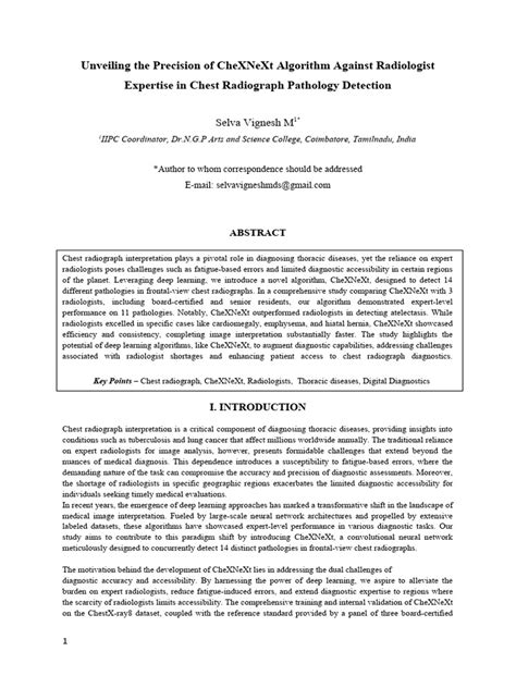 Unveiling The Precision Of Chexnext Algorithm Against Radiologist Expertise In Chest Radiograph