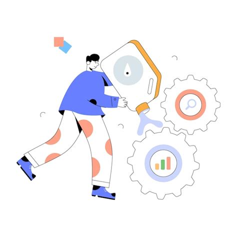 Premium Vector A Customizable Flat Illustration Of Optimization