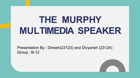 Musicsystemspeakermultimediaworkpptx