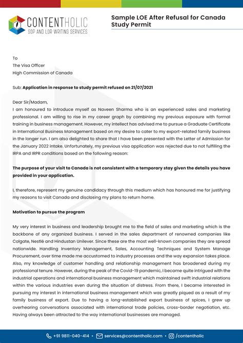 Letter Of Explanation For An Visa Application