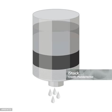 흰색 배경에 고립 된 단색 스타일의 물 필터 카트리지 아이콘 물 여과 시스템 기호 주식 벡터 일러스트 레이 션입니다 0명에 대한 스톡 벡터 아트 및 기타 이미지 Istock