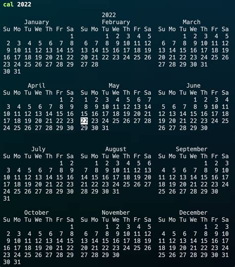 Yanir Manor On Linkedin Write Cal In The Terminal To Get A Full