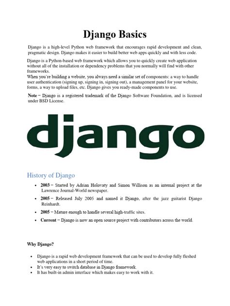 1django Basic Pdf Modelviewcontroller Databases