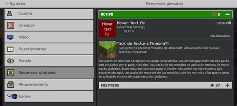 Текстуры Hover Text Fix для Minecraft