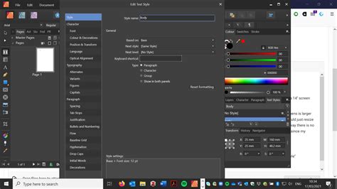 Individual Windows E G Edit Text Style Too Large On Small Displays And Cut Off Buttons