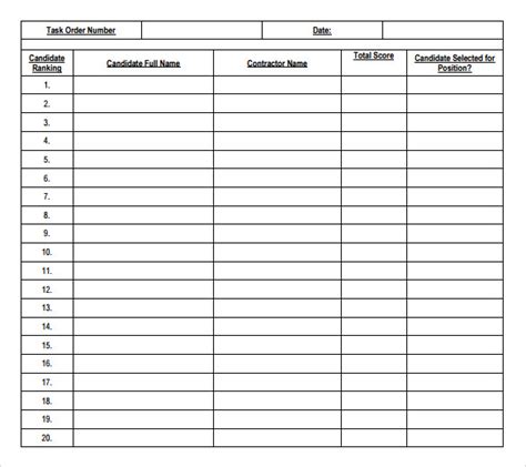 Interview Tracking Spreadsheet Template