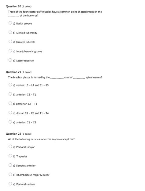 Solved Three Of The Four Rotator Cuff Muscles Have A Common