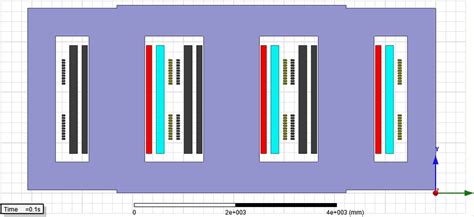 2d Model Of The Transformer Designed In Ansys Maxwell 2d Environment