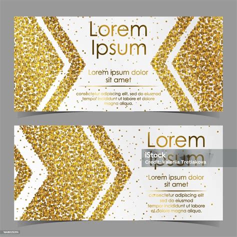 금색 색종이 반짝임 반짝이 흰색 배경에 텍스트를 위한 공간으로 만든 화살표가 있는 카드 벡터 그림입니다 배너 디자인 로고 웹