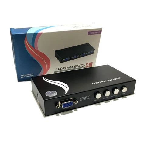 Vga Switch 4 Port Manual Switcher 4 Input To 1 Output Grc Vg Sw41m