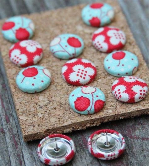 자투리원단 활용하기 싸개 단추로 악세사리 Diy