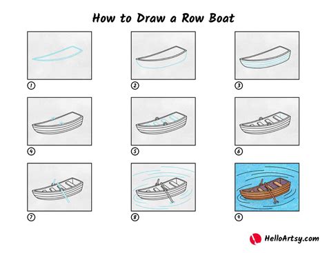 Row Boat Pencil Drawing Row Boat Sketches Download Free Row Boat
