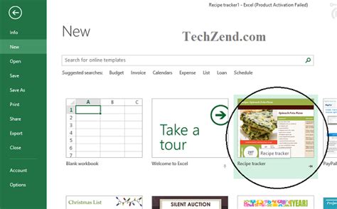 How To Use Recipe Tracker Tool In MS Excel