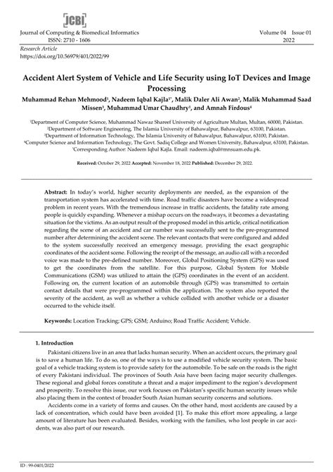 Pdf Accident Alert System Of Vehicle And Life Security Using Iot Devices And Image Processing