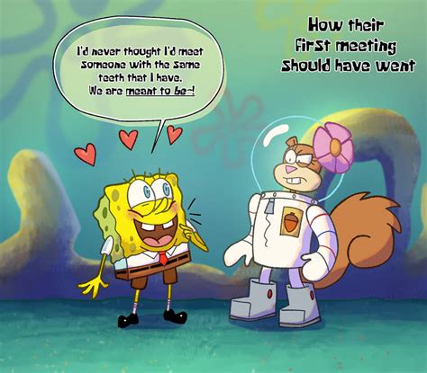 How Spongebob And Sandys Meeting Should Have Went By Missplayer30 On Deviantart