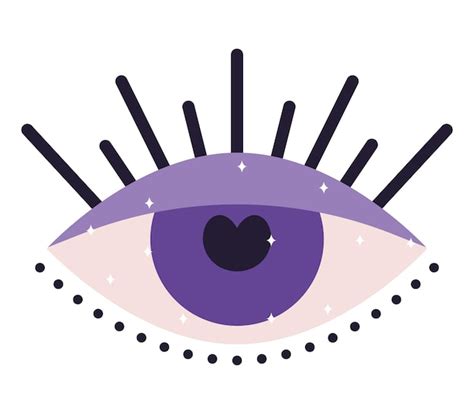 Purple Eye Ball Free Vector