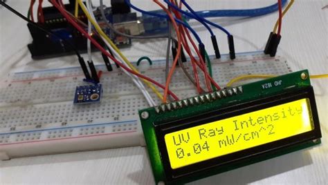 Uv Sensor Ml8511 And Arduino For Uv Ray Intensity Meter