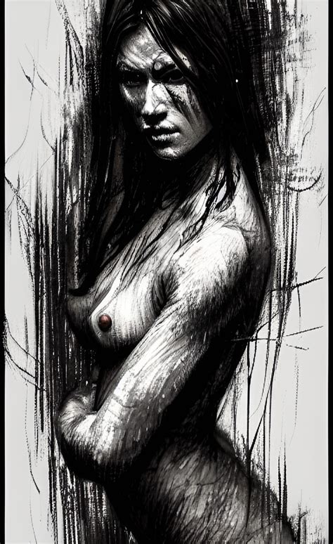 AI Generated Nude Tribe Woman Portrait U AI Boobie Dabbler