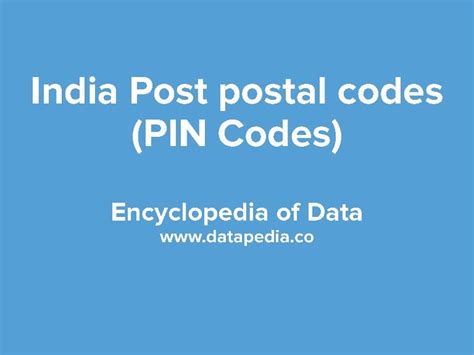 Indian Postal Zip Codes Indian Post Office Datapedia